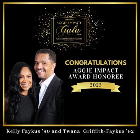 2023 Honorees • Aggie Impact Gala • Texas Aandm Bfsn
