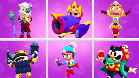 Brawl Stars Janet And Bonnie And New Skins Winning Pose анимация победы Джанет Бонни и новых