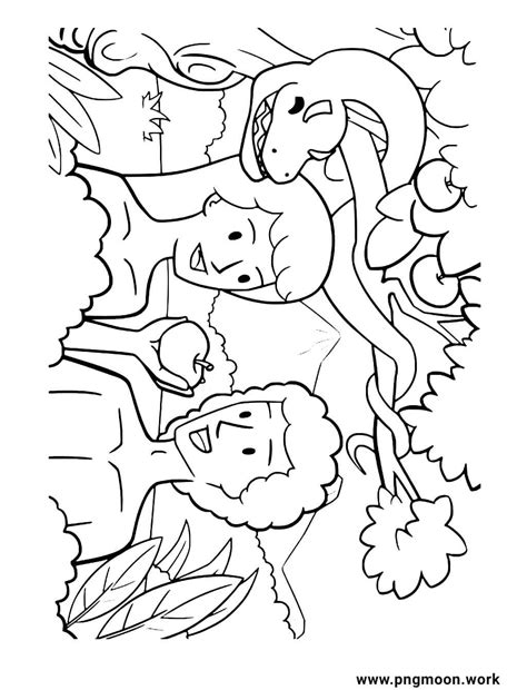 Adam And Eve Coloring Pages For Preschoolers