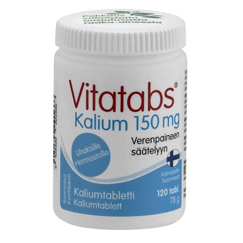 Vitatabs® Potassium 120 Tabl Nordic Immunity Supplements