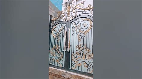 شركة الراجحي ابواب حديد مشغول مع ديكورات نحاس 0559465909 Youtube