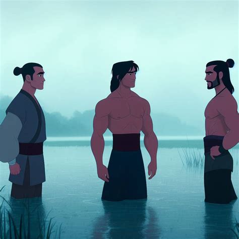 Mulan Movie The Three Men By Wguayana On Deviantart