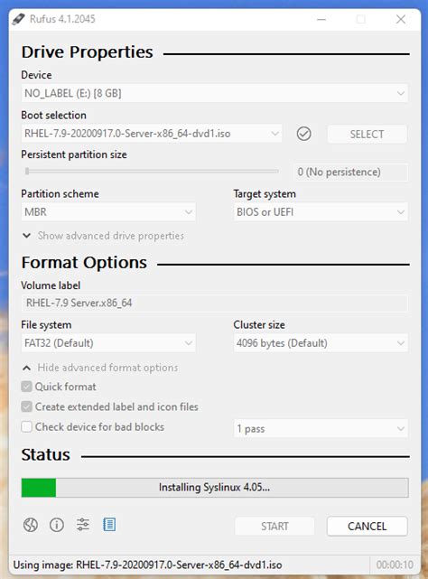 Poweredge Making Installation Bootable Usb Media For Red Hat