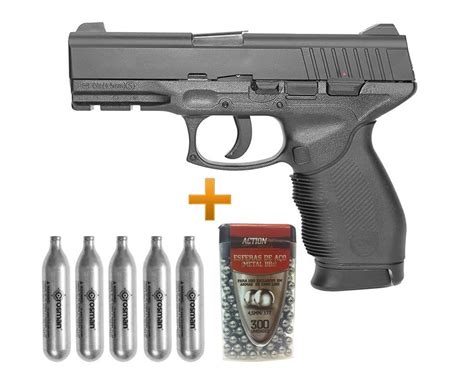 Pistola De Pressão Gas Co2 247 45mm Kwc Co2 12g Bbs Metalicas