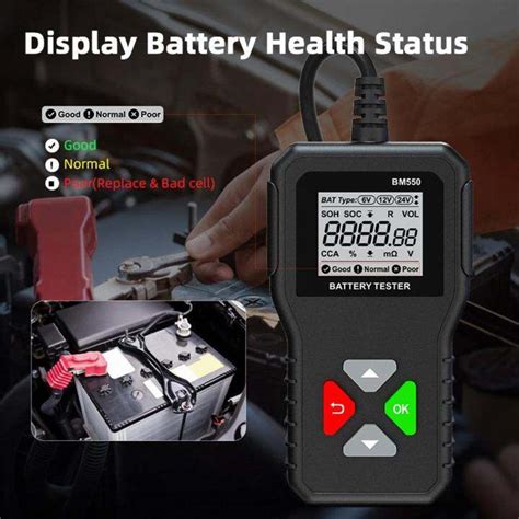 Ccbest Automotive Battery Analyzer Tester 6v 12v 24v Accurate Analyzing
