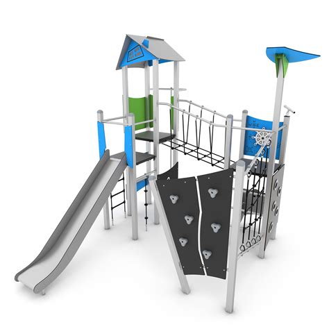 Small Colourful Steel Play Structure 7 Morti Sport And Play Equipment