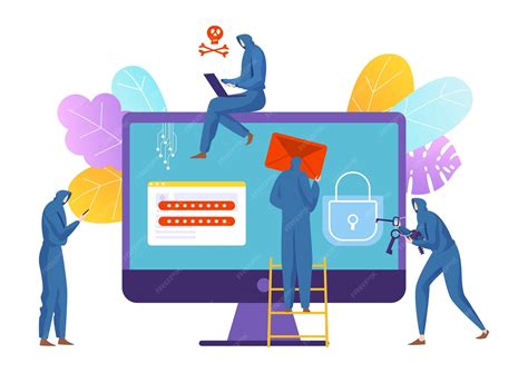 Premium Vector Modern Technology Hacker Steal Personal Data