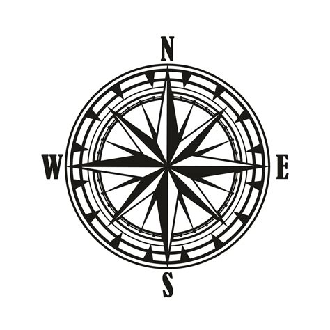Vintage Compass Wind Rose Icon 16166733 Vector Art At Vecteezy