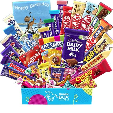 Birthday Chockablock Chocolate Box T Hamper Large Snack Box Hampers