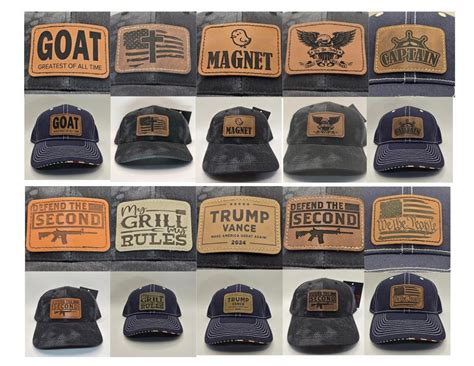 Leatherette Patch Cap Etsy