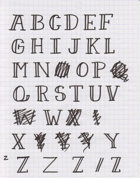 Easy Fancy Fonts To Draw By Hand