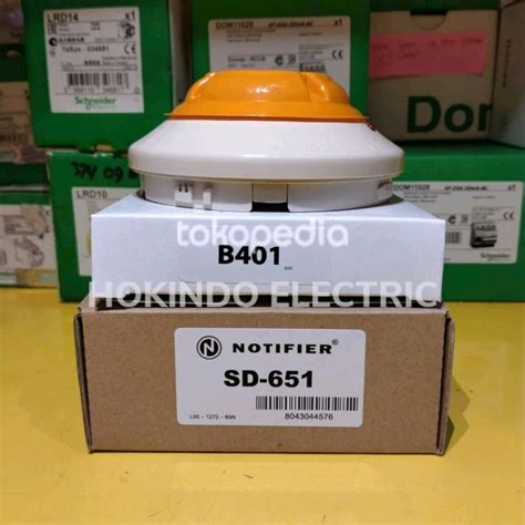 Jual Photoelectric Smoke Detector Sd 651 Notifier Base B401 Shopee Indonesia