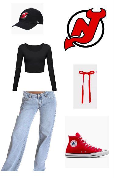 Devils Hockey Outfit Inspo Aesthetic Hockey Outfits Hockey Game Outfit Black Outfit
