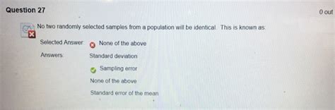 solved no two randomly selected samples from a population