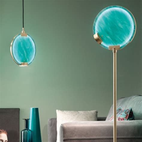 Modern Round Spectrum Glass Diffuser Floor Lamp Juliettes Interiors