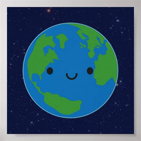 Happy Planet Earth Poster