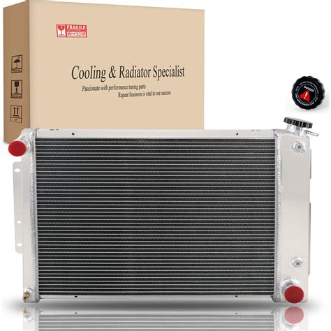3 Row Core All Aluminum Radiator For 1967 1969 Chevy Camaro Pontiac