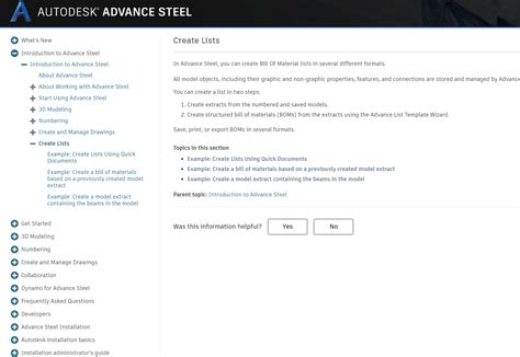 Solved Excel Lists From Advance Steel Autodesk Community