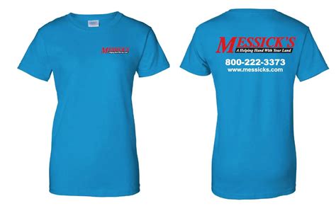 Messicks Apparel G200lsa Messicks Ladies Sapphire Blue T Shirt