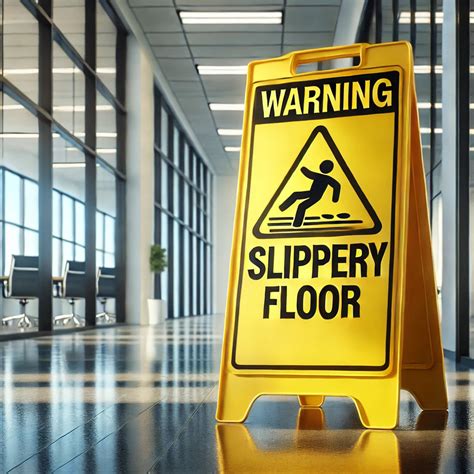 Warning Slippery Signs Improving Safety Preventing Accidents