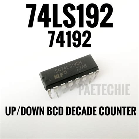 74ls192 74192 sn74ls192n up down bcd decade counter shopee philippines