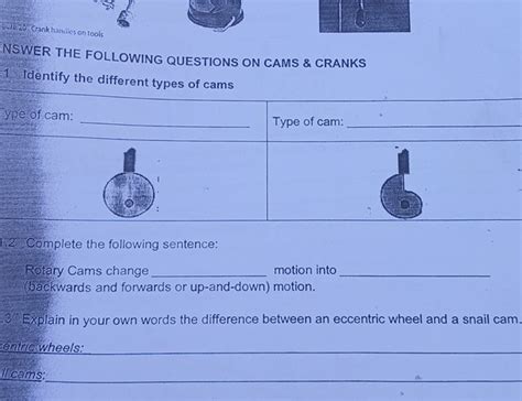 11 Identify The Different Types Of Cams Studyx