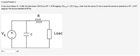 solved 1 point problem 4 in the circuit below r 4 4Ω