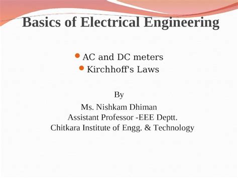 Ppt Ac And Dc Meters And Kirchoffs Laws Dokumentips
