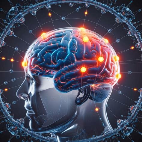 Neural Connectivity Illuminated Brain Pathways Premium Ai Generated Image