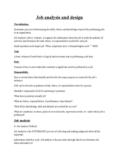 Job Analysis And Design By Gary Dessler Pdf Employment Recruitment