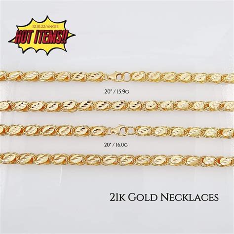 21k Saudi Gold Damascus Necklace Womens Fashion Jewelry And Organizers