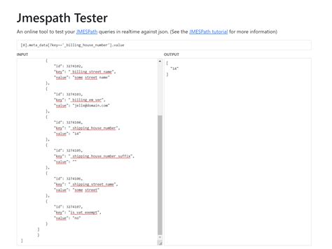 Using The Awesome Jmespath With Filter Expressions To Get A Value From An Array With A Specific