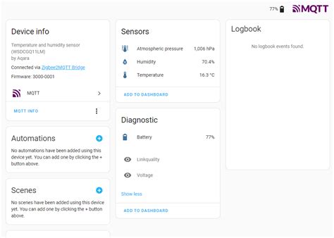 Last Seen Only Visible In Z2m Configuration Home Assistant Community