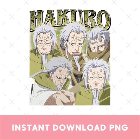 Hakuro Slime Anime Png Clipart Fan Art Printable Digital Download Etsy