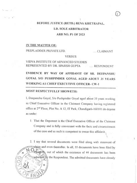 Evidence 23 05 24 Cw 1 Deepanshu Goyal Pdf