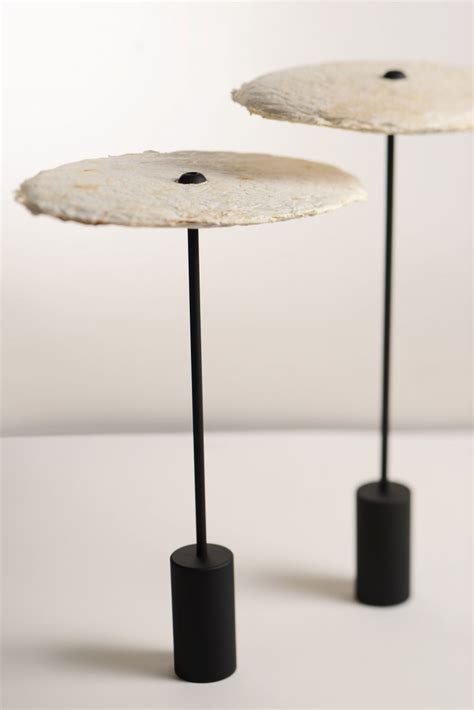 Nir Meiri Makes Sustainable Lamp Shades From Mushroom Mycelium