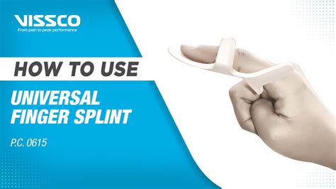How To Wear And When To Use A Finger Splint Vissco Universal Finger