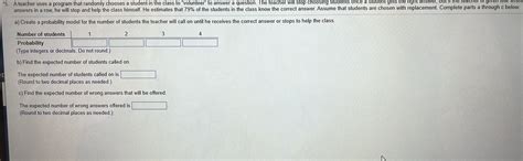 Answered 5 A Teacher Uses A Program That Randomly Chooses A Student