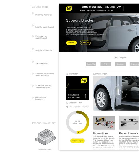 SlamStop interactive course 🚕 on Behance