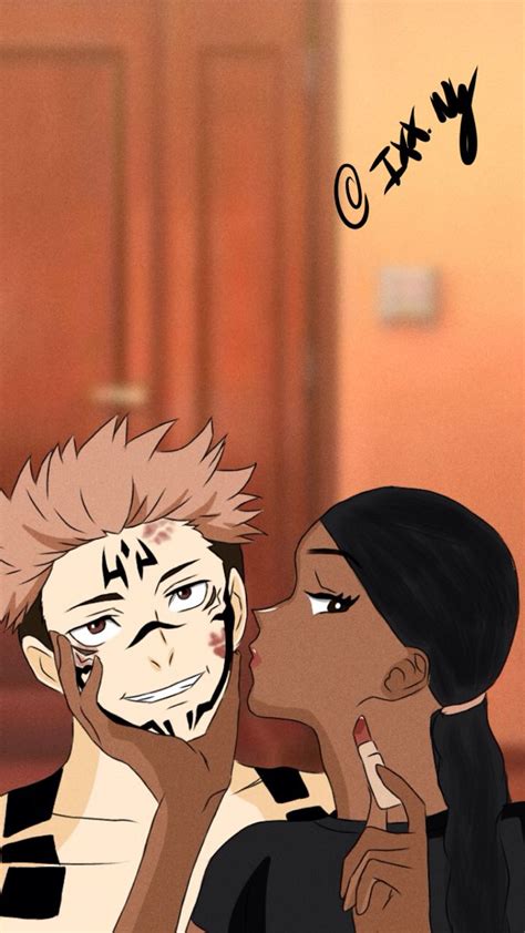 Sukuna X Black Yn Black Anime Characters Anime Character Drawing