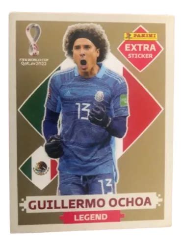 Guillermo Ochoa Oro Extra Sticker Panini Qatar 2022 Figurita Envío Gratis
