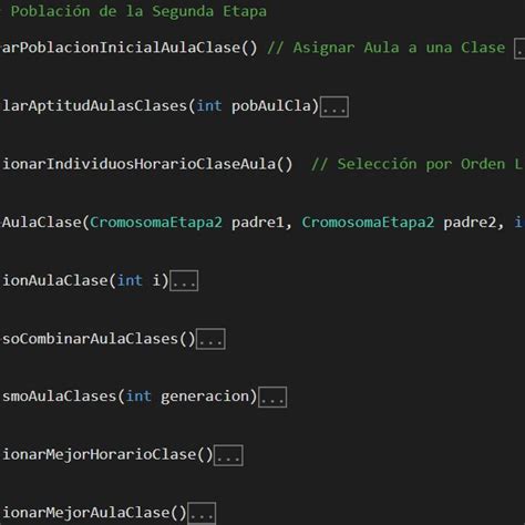 Segundo Algoritmo Genético Asignar Aulas A Las Clases Elaboración