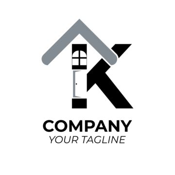 Letter K Logo Vector Design Images Golden House K Letter Logo Skyline Square Abstract Png