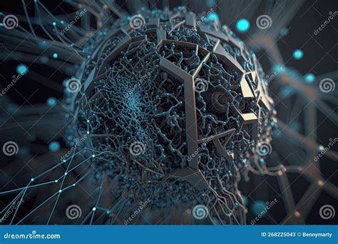 Neural Network Of Electronic Brain Stock Illustration Illustration Of Technology Network
