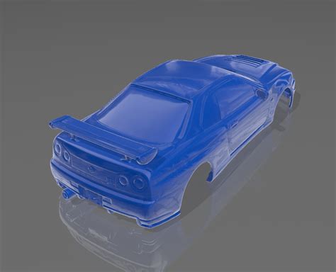 Stl File Turtle Rc Nissan Skyline R34 V Spec 94mm Wheelbase 🐢・3d Printing Design To Download・cults