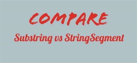 Feng Yuan On Linkedin Fc22 Substring Vs Stringsegment