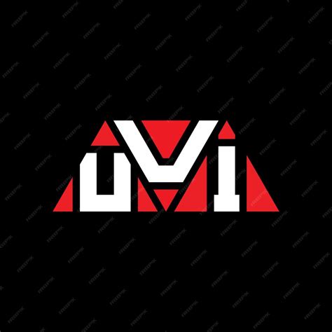 Uui Triángulo Diseño De La Letra Del Logotipo Con Forma De Triángulo Uui Diseño Del Logotipo Del