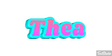 Thea Name Animated  Logo Designs