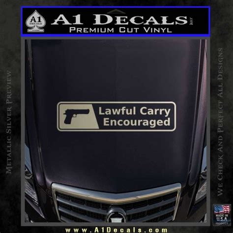 Concealed Lawful Carry Encouraged Decal Sticker A1 Decals
