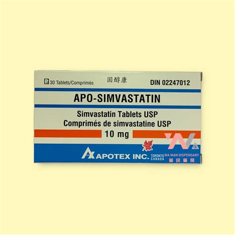 Apo Simvastatin 10mg 華民藥房